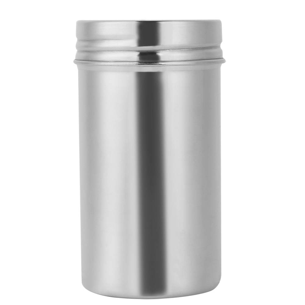 UPQRSG Stainless Steel Sealed Storage Jar, Portable Tea Coffee Beans Container, Metal Waterproof Small Bottle Multipurpose Container, Kitchen Cup for Tea Coffee Sugar Seasoning Storage[L]