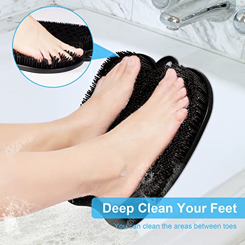HONYIN XL Size Large Shower Foot Scrubber Mat - Cleans,Exfoliation,Massages Your Feet Without Bending, Foot Circulation & Relieve Tired Feet, Foot Scrubber for Use in Shower with Non-Slip Suction Cups