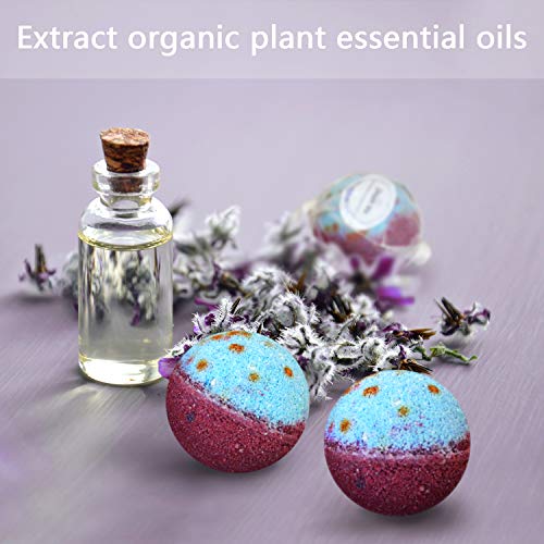 Organic Bath Bombs Gift Set, 50 Handmade Bulk Bath Bombs For Kids, Women, Men, Wonderful Fizz Effect Bath Gift For Valentine's Day, Christmas & Any Anniversaries