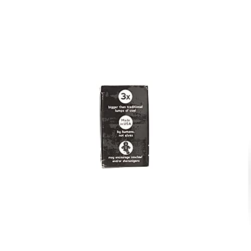 Duke Cannon Supply Co. Big Ass Lump of Coal Soap Bar for Men Holiday Edition (Bergamot & Black Pepper Scent) Multi-Pack - Superior Grade, Extra Large, Paraben-free, All Skin Types, 10 oz (3 Pack)
