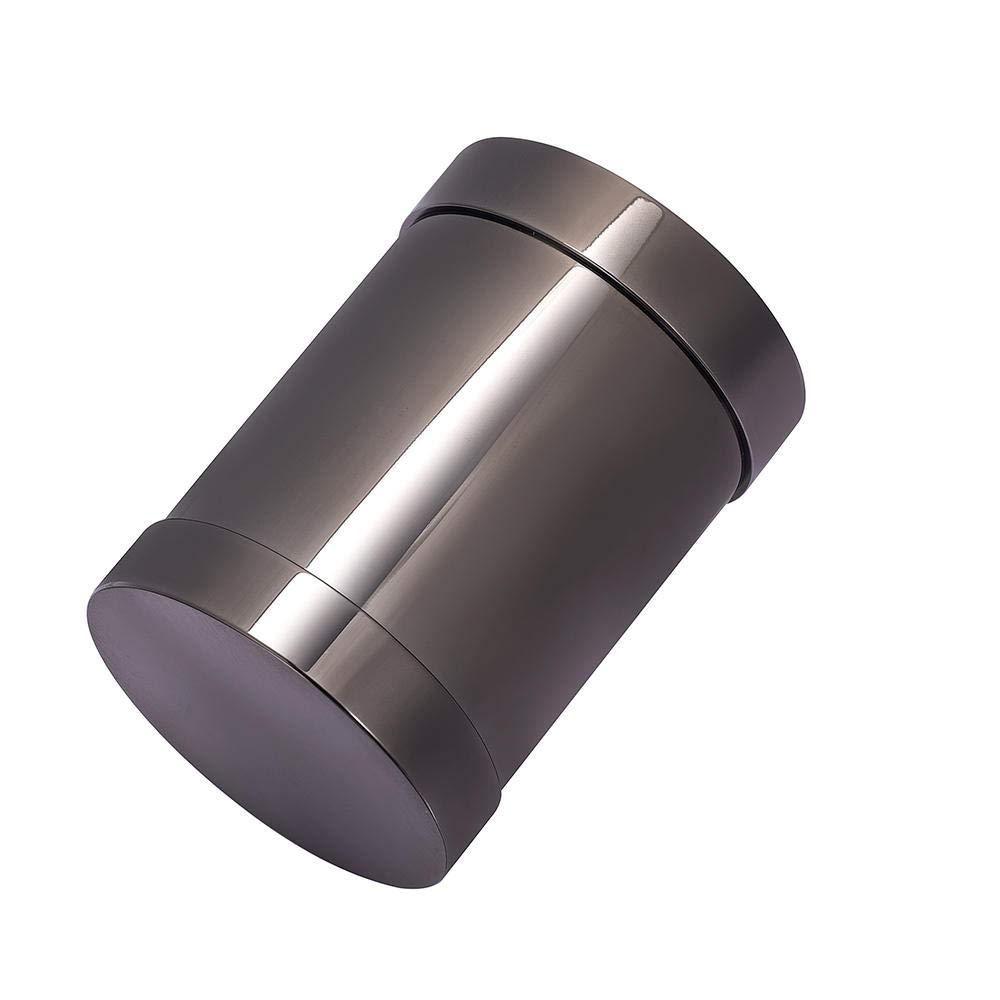 Cremation jar Cylinder Free Engrave Ashes Urn for Human Pet Memorial Candle Holder Cremation Jar-Gun_Large 75mm 54mm