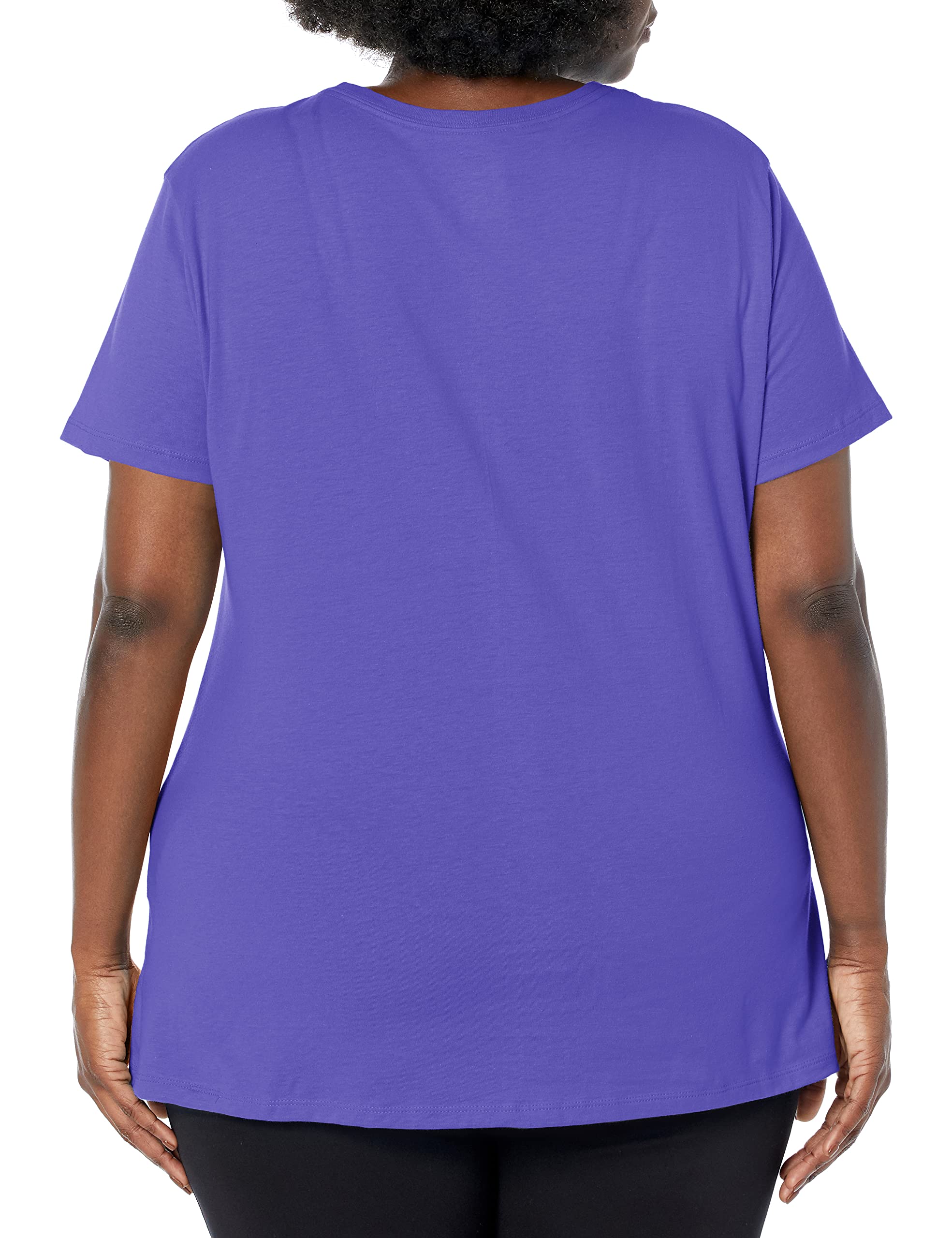 Just My Size Plus-Size Pure Cotton Jersey T-Shirt, Wide Classic Crewneck Tee for Women