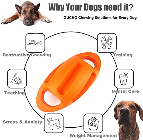 chenmgen Chewing Toys Interactive Training Dog Toy Toy Dog Dog Vocal Toys Bite Pub Blowing Rubber Toy Rugby Toy Roop,Orange