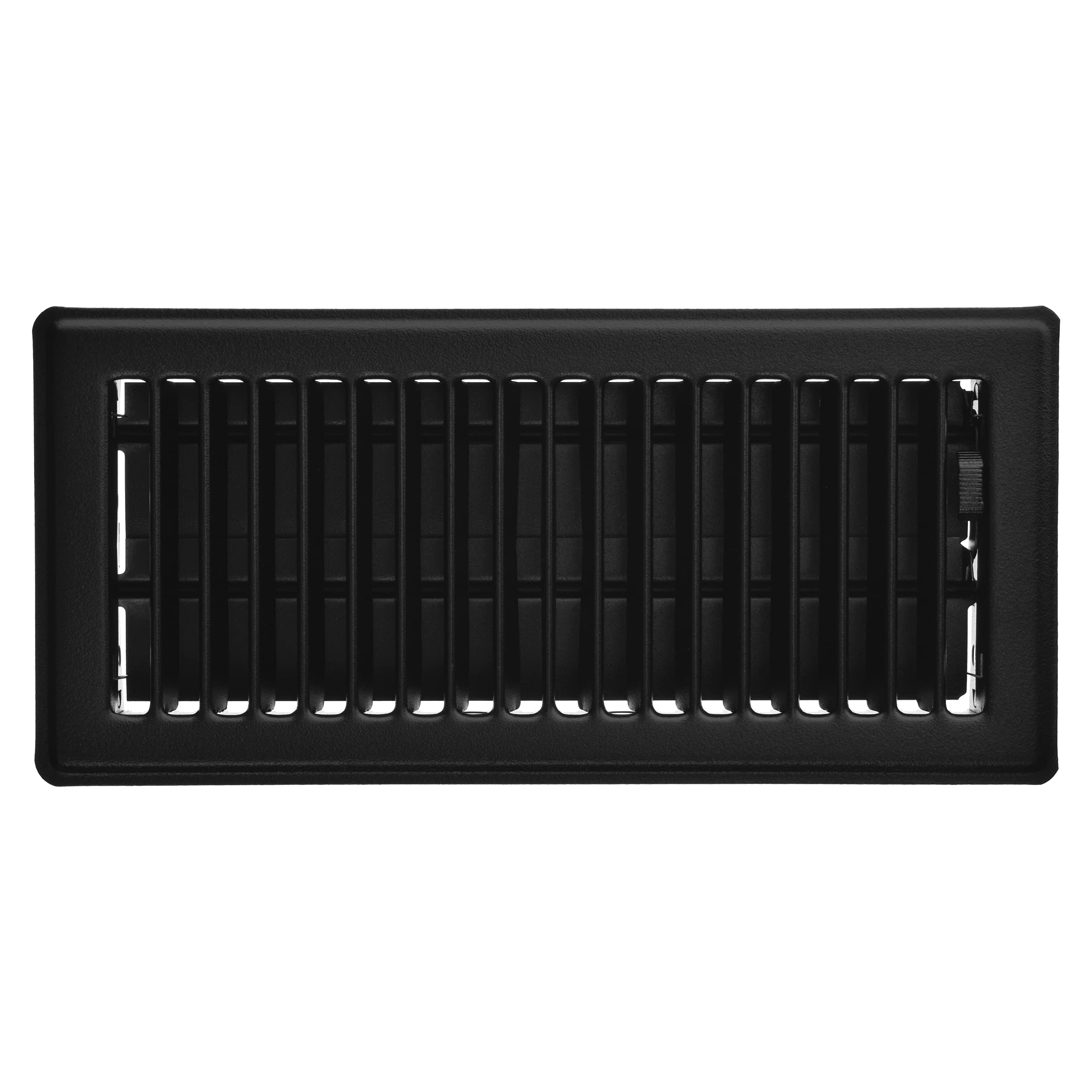 Imperial RG0254 4 x 12-Inch Louvered Floor Register, Matte Black, 2 Pack