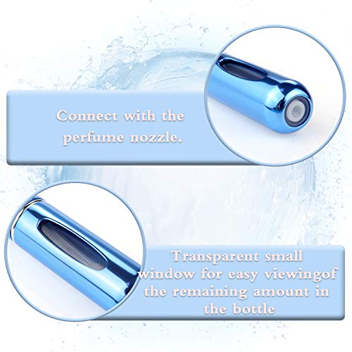 Portable Mini Refillable Perfume Atomizer Bottle,Atomizer Perfume Bottle,Refillable Perfume Spray, Scent Pump Case, Perfume Atomizer Refillable Travel 4 Pcs Pack of 5ml