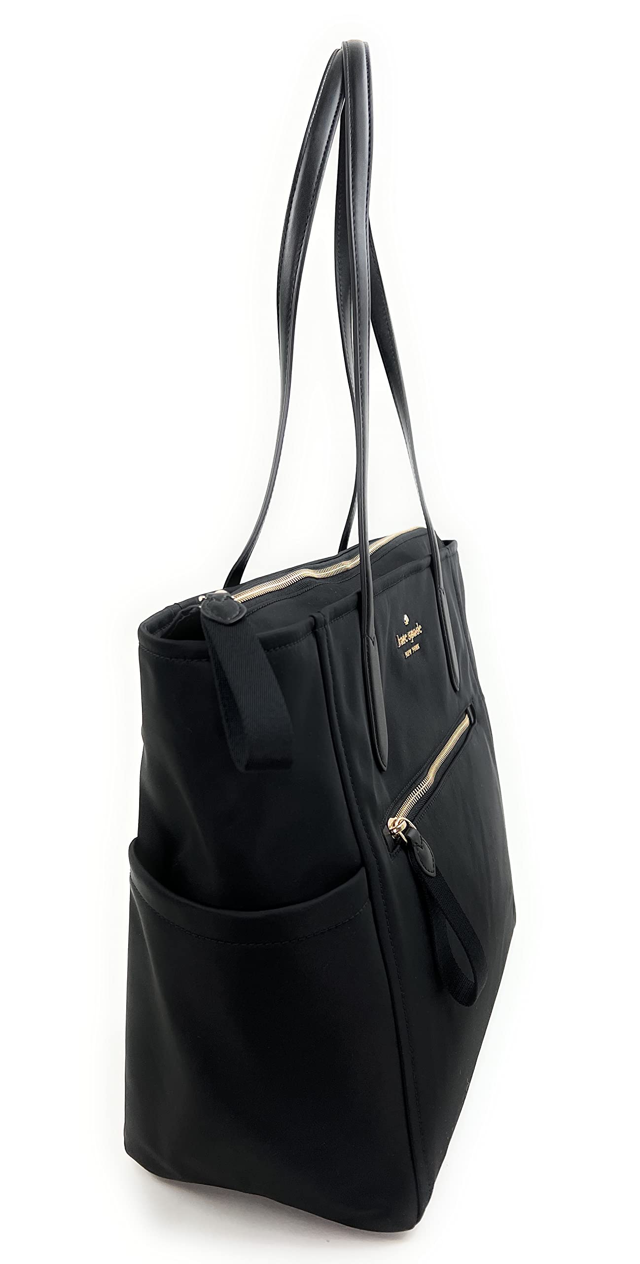 Kate Spade New York Large Chelsea Nylon Satchel (Black)