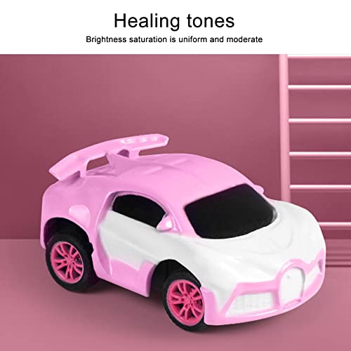 CUTULAMO Mini Watch RC Car Toy, 2.4G Independent Signal Watch RC Car Toy Dust Cover USB Cable for Outdoor(Pink Type 1)