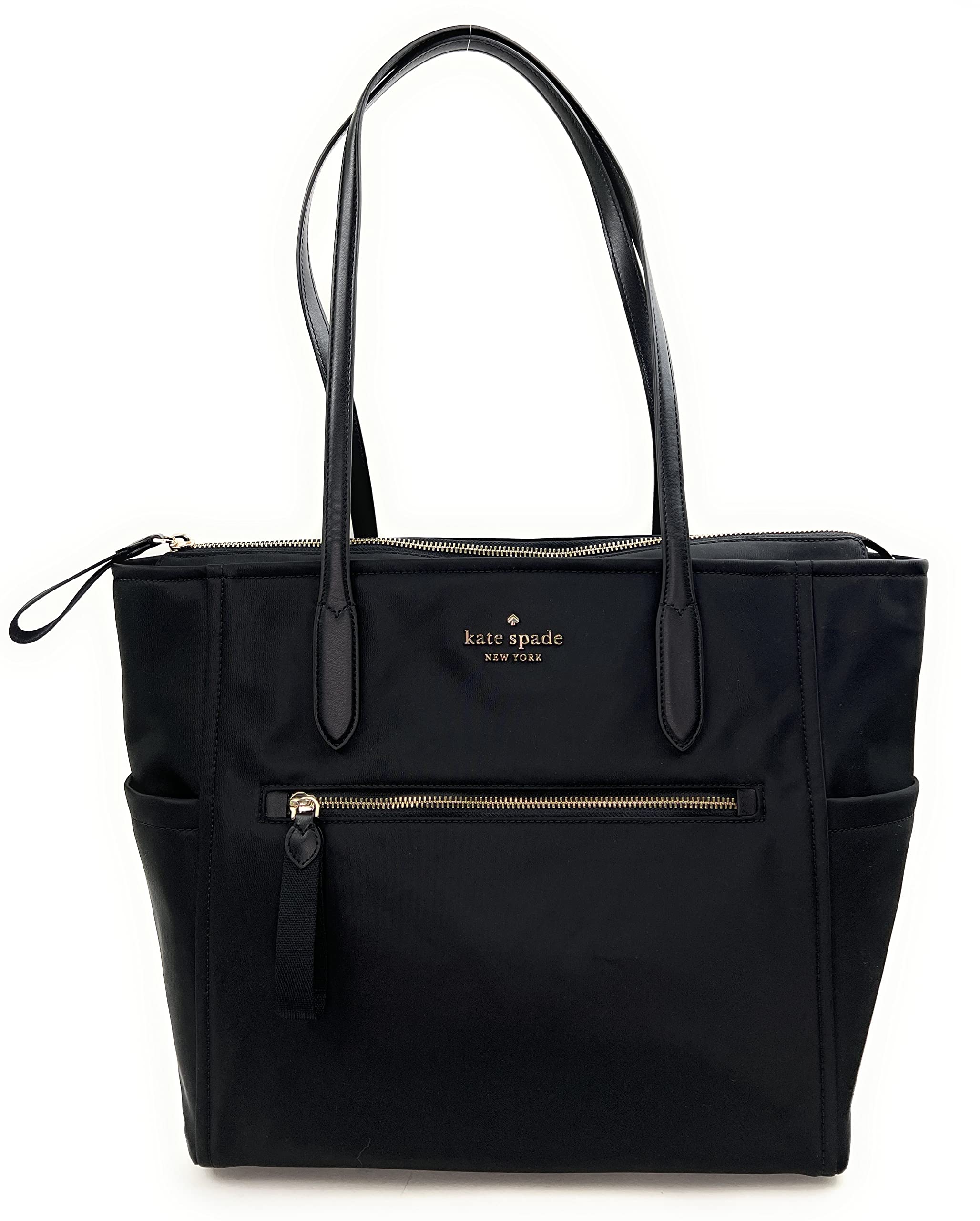 Kate Spade New York Large Chelsea Nylon Satchel (Black)