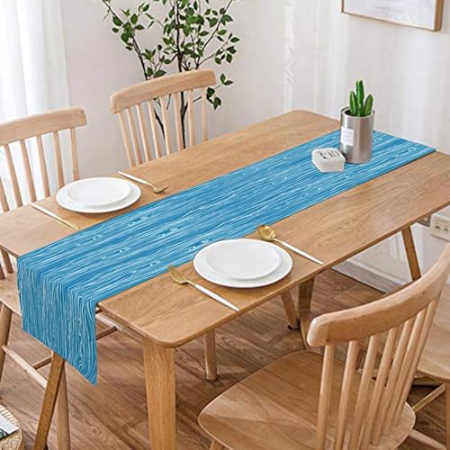 Jacrane Runner for Table 13X72 Inch Pattern Smoke Water Flow Fabric Illustration Table Runner for Home Party Decor