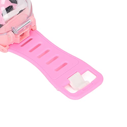 CUTULAMO Mini Watch RC Car Toy, 2.4G Independent Signal Watch RC Car Toy Dust Cover USB Cable for Outdoor(Pink Type 1)