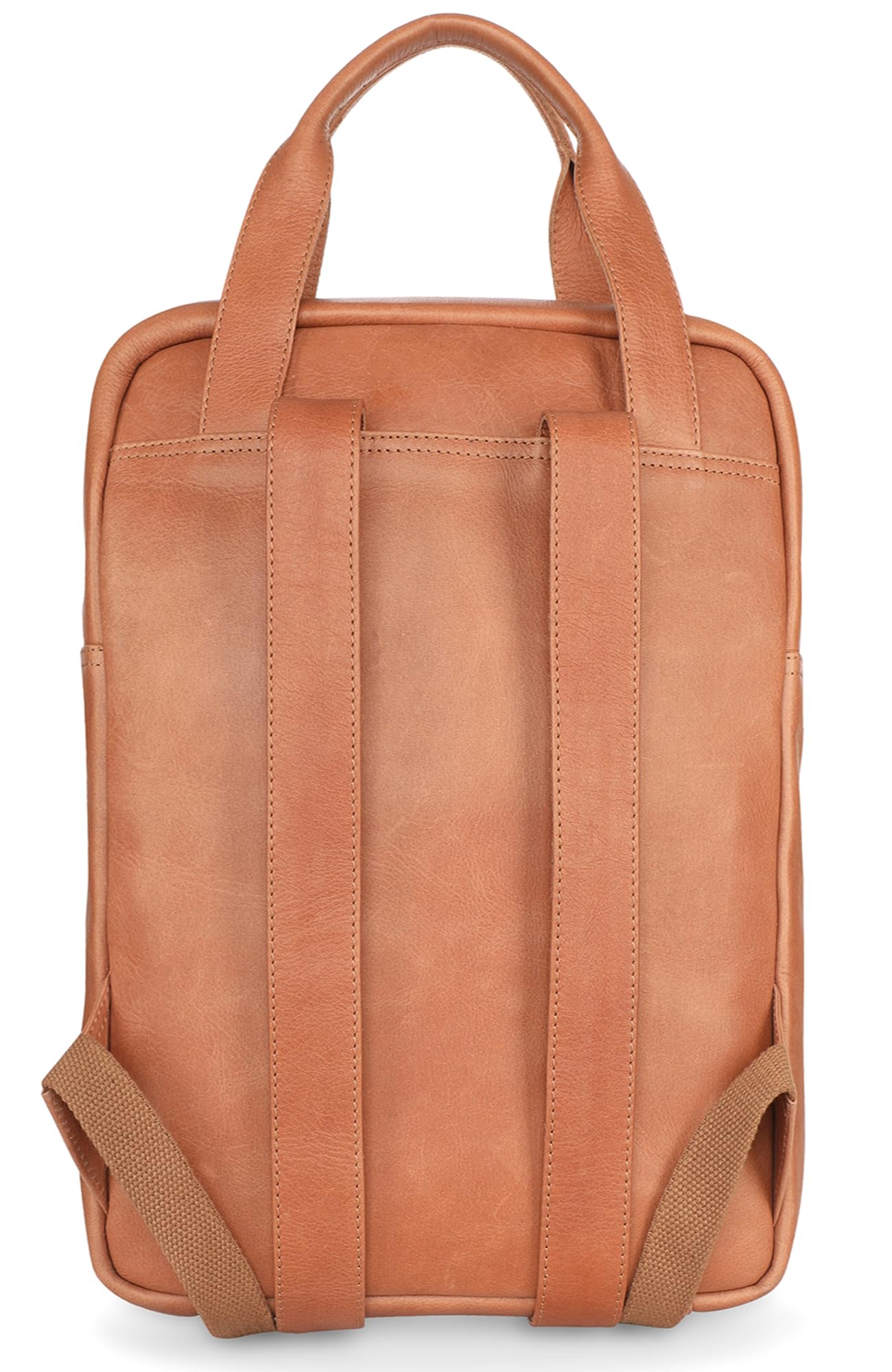 Pelle Luxur Women Leather Zipper Closure Travel Backpack for Laptop Handbag Purse