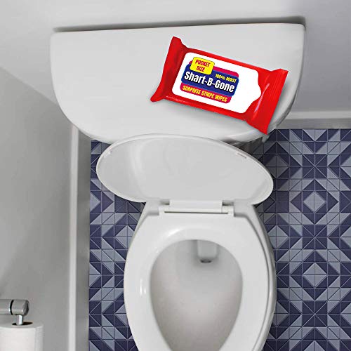 Shart Be Gone Surprise Stripe Wipes - Funny Moist Wipes for Teens and Adults - Travel Size