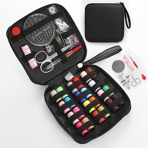 TBGFPO 79 Piece Needle and Thread Bag Portable Home Travel Needle and Thread Set 24 Color Sewing Tools DIY Needle and Thread (Color : E, Size : 1)