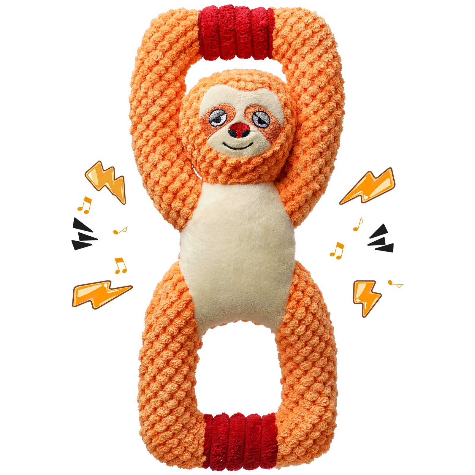 samtotopets Large Squeaky Dog Toys, Stuffed Animal Dog Plush Toy,Interactive Puppy Toys with Crinkle Paper for Small, Medium, and Large Dogs,Daily Companionship, Training Reward Gift.
