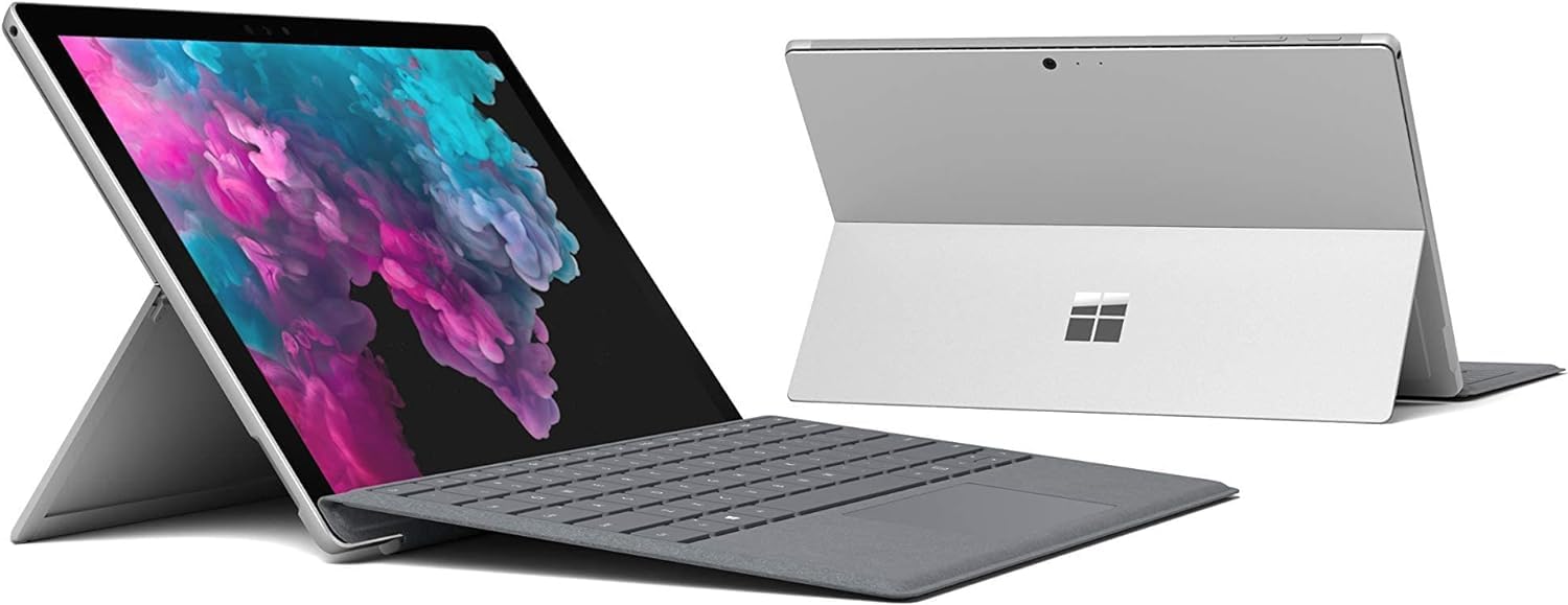 Microsoft Surface Pro 6 12.3" Tablet PC Touchscreen (2736 x 1824) Intel Core i5-8350 8GB RAM 256GB SSD, Backlit Keyborad, Windows 10 Pro( (Renewed)