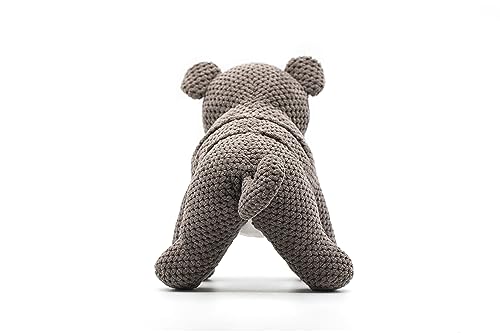 Unique Bulldog Plush Toy - Adorable Crinkle Toy with Squeaker - Suitable for Puppies to Large Dogs