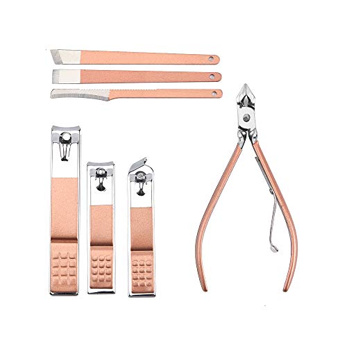 Sidantu 16 in 1 Nail Kit Pink Nail Clipper Set Stainless Steel Manicure Set Professional Makeup Kit for Women, with Soft and Premium Quality Leather Case Upgraded Version
