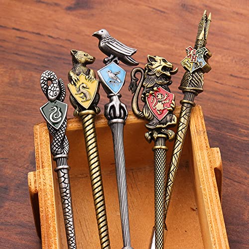 【2 Color Options】Metal Wand Gifts Makeup Brushes Set Wi-zard Wand Makeup Brushes Set Make Up Brushes for Women - Brushes Holder Pot Not Included