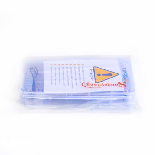 Sougayilang Jigs Fishing Lures Sinking Metal Spoons Micro Jigging Bait with Treble Hook for Saltwater Freshwater Fishing-A-2.56in/1.16oz-5PCS with Box