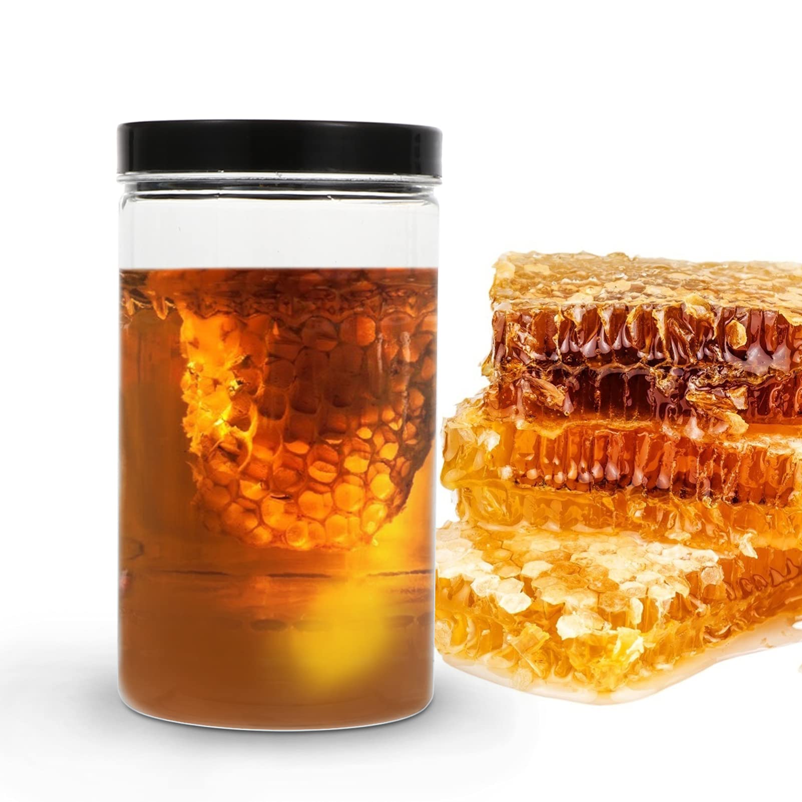8pcs Plastic Storage Tank Nut Container Storage Sealed Can Food Jar Cookie Jar Coffee Bean Jar Transparent Sealed Bottles Storage Can Dried Fruit Jar Tea Jar