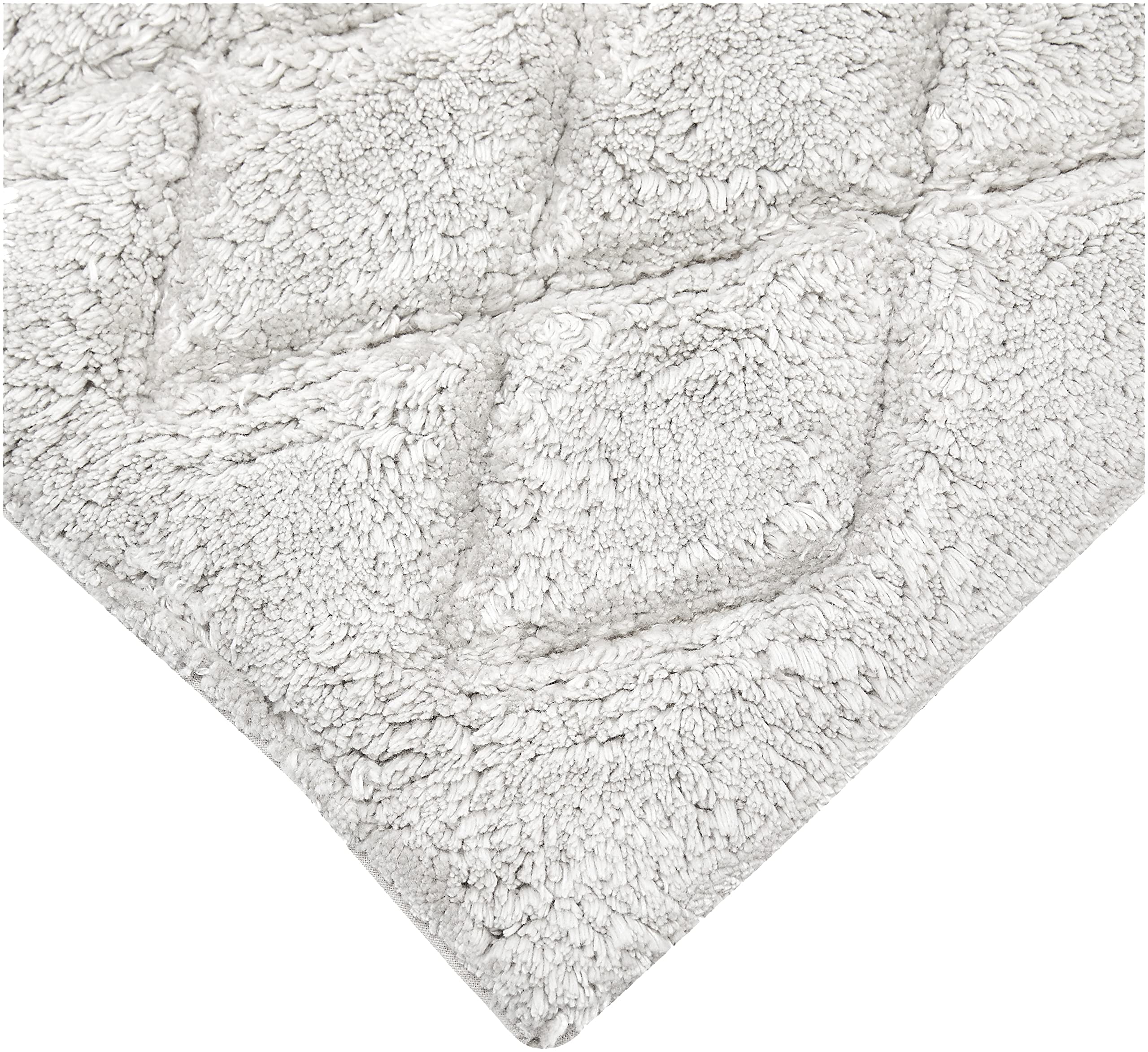 Vera Wang - Bathroom Rug Set, Soft & Absorbent Bathroom Decor, Reversible Modern Design (Marquis Diamond Grey, 2 Piece)