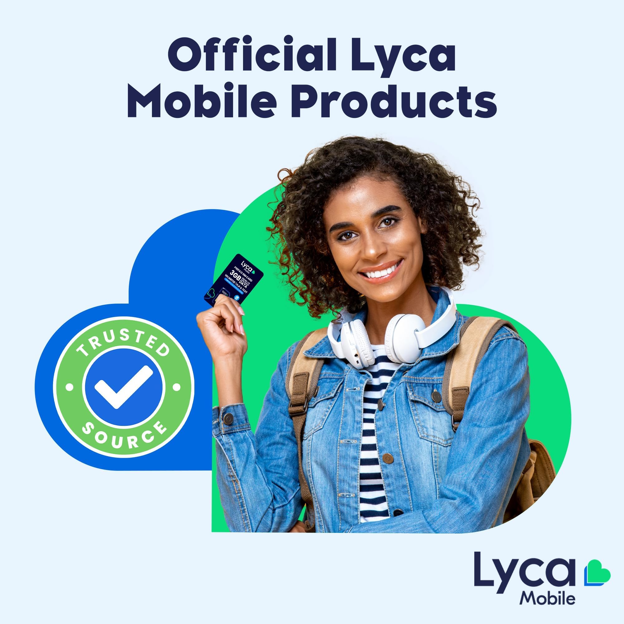 Lycamobile 30 Day Prepaid SIM Card for Cell Phones, 12GB High Speed 4G LTE/5G Data, International Talk & Text to 100+ Countries, Quick Activation, 3-in-1 Triple-Cut, Compatible w/Most Mobile Phones