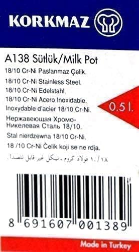 Stainless Steel Turkish Milk Pot - 16 oz