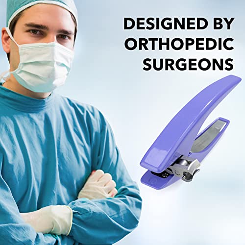 Clipperpro Omega Select Fingernail Clipper - Senior Finger Nail Clippers for Women and Men | Ergonomic Nail Cutter Clipper with 180 Degree Swivel Head | Sharp, Durable Thick Nail Clippers