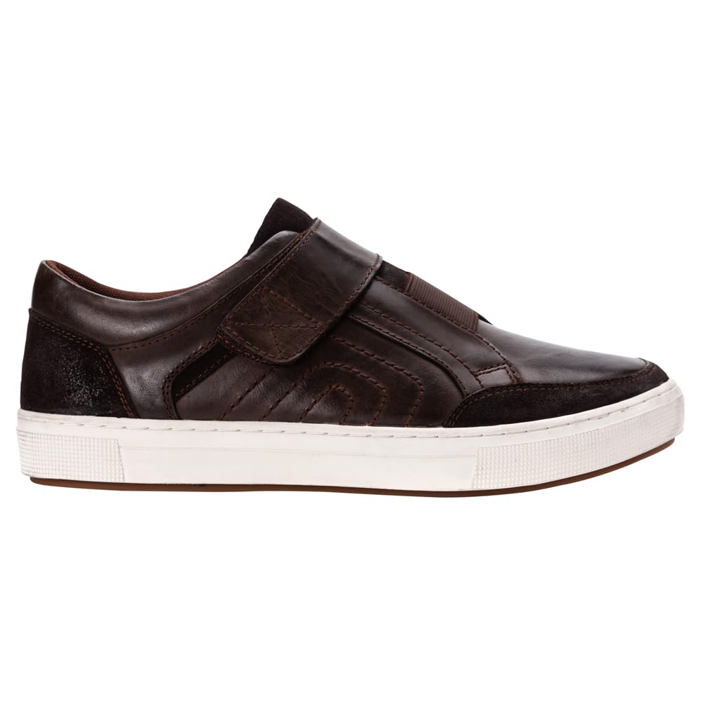 Propét Men's Kade Skate Shoe, Chocolate, 13 X-Wide US