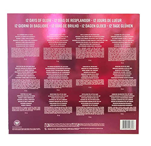 Freeman Beauty Glow Face Mask for Skin Care, With Clay, Peel-Off, Sugar, and Mud Masks, Set of 12