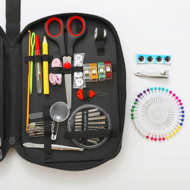 IRDFWH Home Sewing Box Cotton Thread Sewing Kit Home DIY Portable Sewing Tool Set