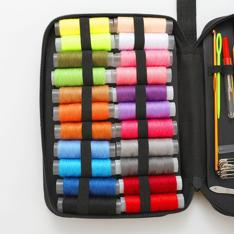 IRDFWH Home Sewing Box Cotton Thread Sewing Kit Home DIY Portable Sewing Tool Set