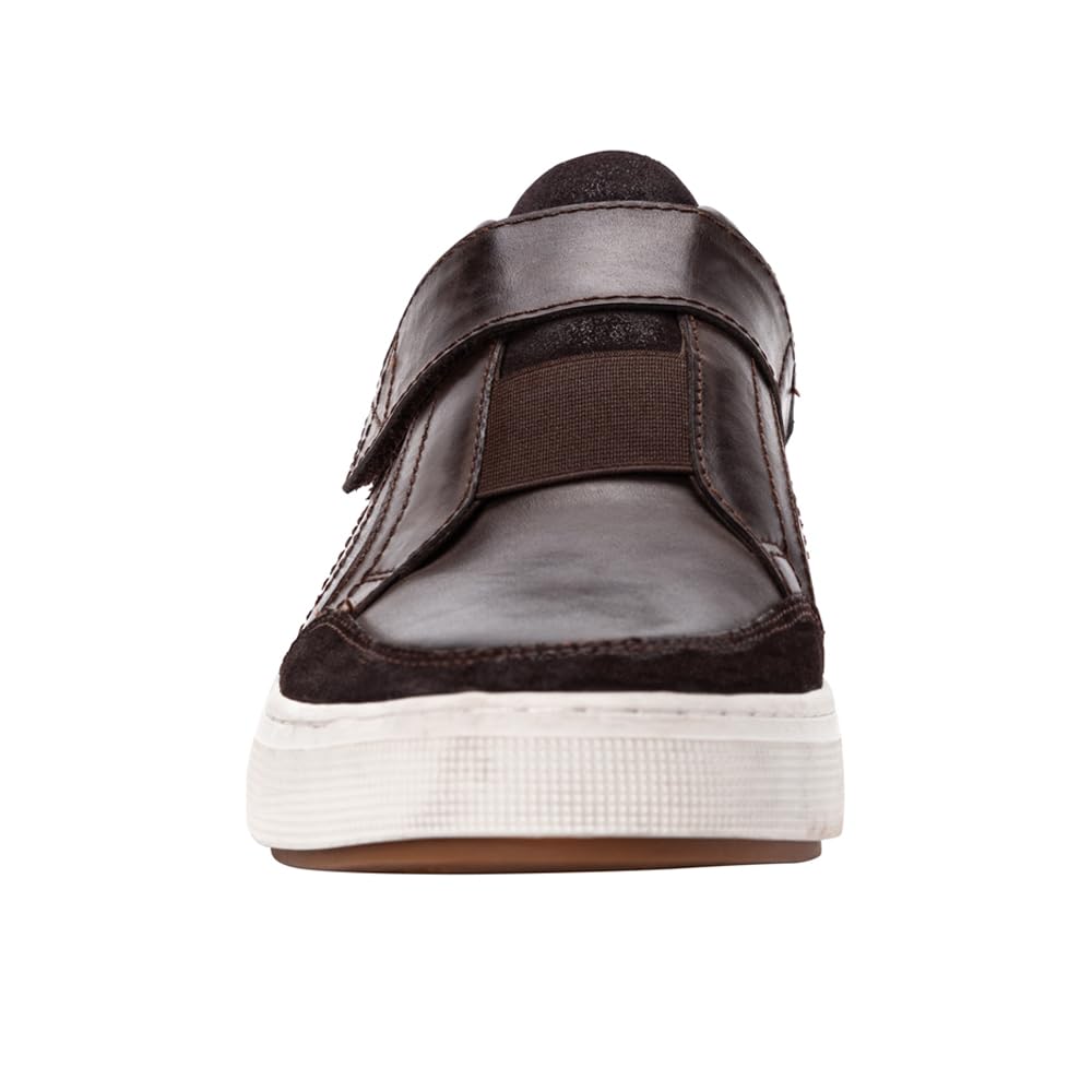 Propét Men's Kade Skate Shoe, Chocolate, 13 X-Wide US