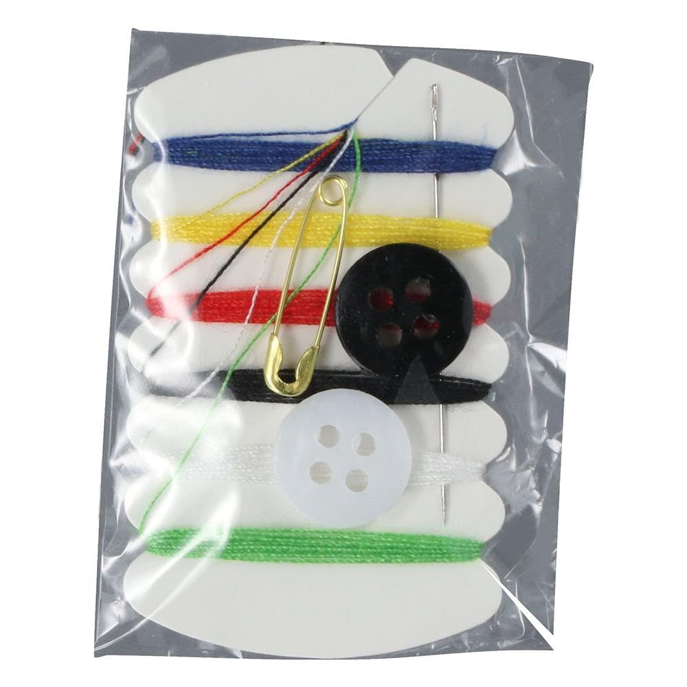 HomeSoGood 100Sets Mini Travel Sewing Sets with Needles,Thread,Buttons and Pins for Hotel and Travel Essentials (6 Colors)