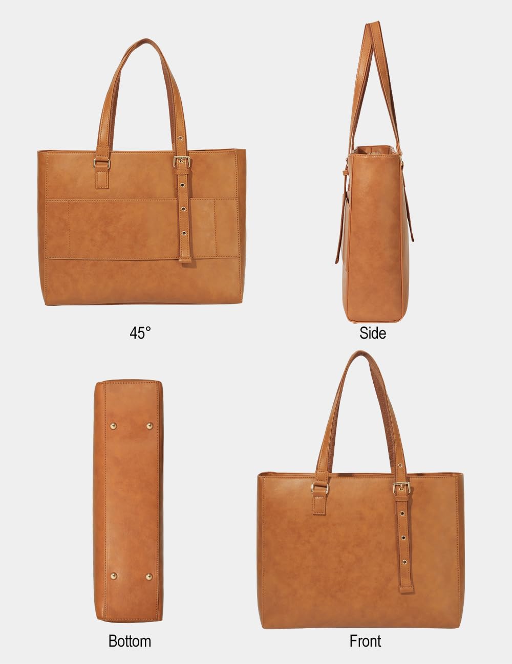 Laptop bag for women 15.6 Inch work bags for women Business Office Computer Bag work bag work tote bags for women Brown