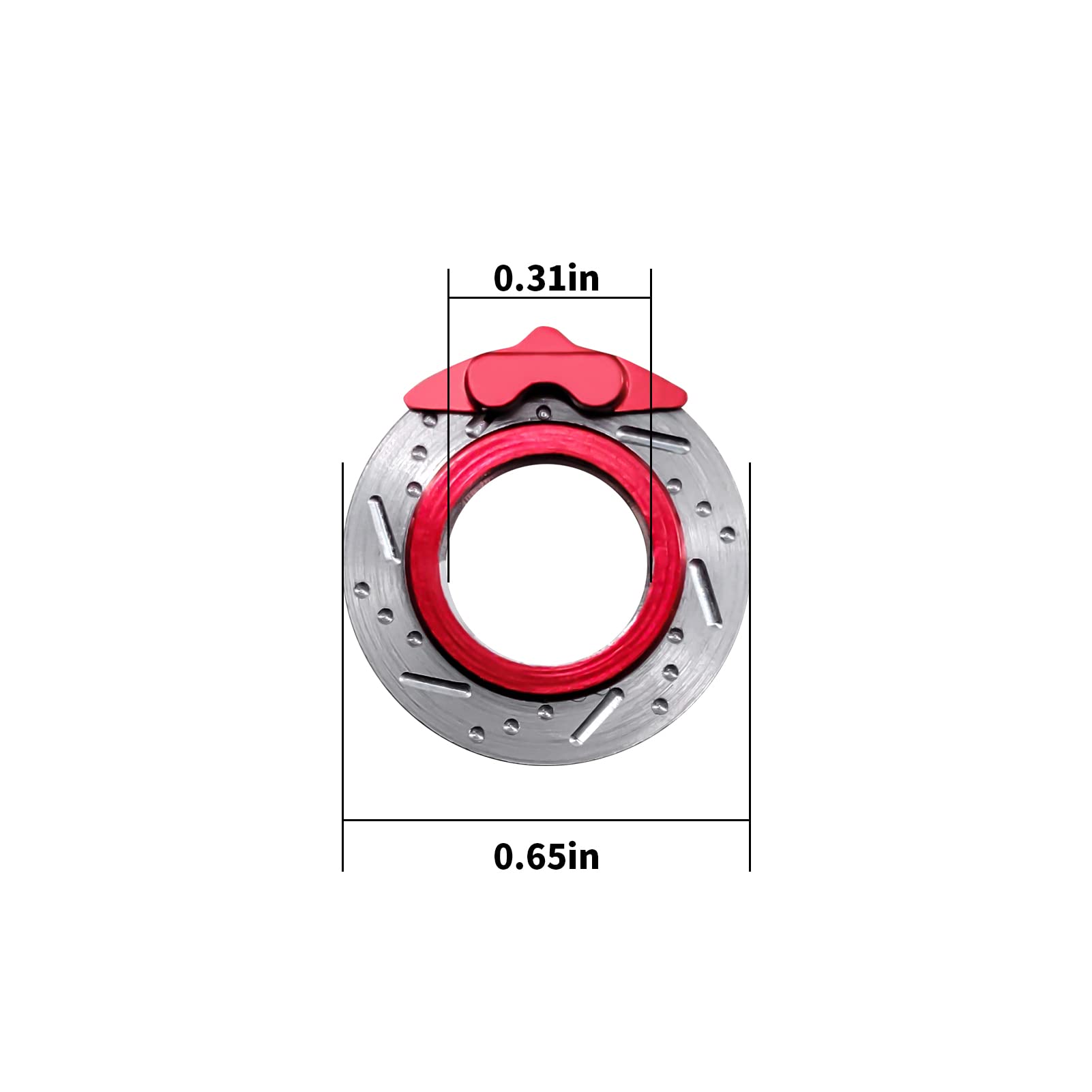 Abendor Metal 4Pcs Wheel Hub Modified Brake Disc for Zero-Z MINIZ MA020 MA030 FWD AWD 1/28 RC Car Spare Upgrate Parts