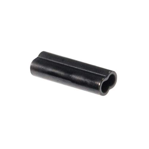 Rite Angler Copper Mini Double Barrel Crimping Sleeves (100 Pack) 60 lb. - 400 lb., .8mm-2.2mm Test Mono Rig Making Saltwater Freshwater Fishing (1.0mm Inside Diameter, 80 lb. Test)