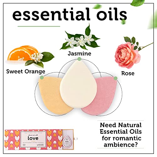 Bundle of 6 Floral Scented Shower Steamers with Holder - Aromatherapy Bombs - Valentines Gift Set - Selfcare for Women, Mom, Girlfriend, Best Friend Who Has Everything