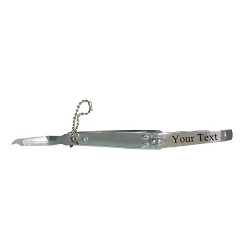 Custom Personalized 3D Laser Engraved Metal Nail Clipper With Your Custom Text or Message for Gifts, Christmas, Easter, Birthdays, (Chrome Finish)