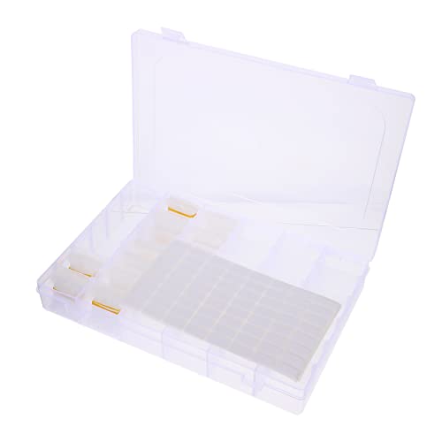 EXCEART 1 Set Box Embroidery Thread Finishing Hand Tool Embroidery Floss Plastic Stand Plastic Winding Board Bobbin Winder Embroidery Organizer Threads Winding Board Cross Stitch Holder
