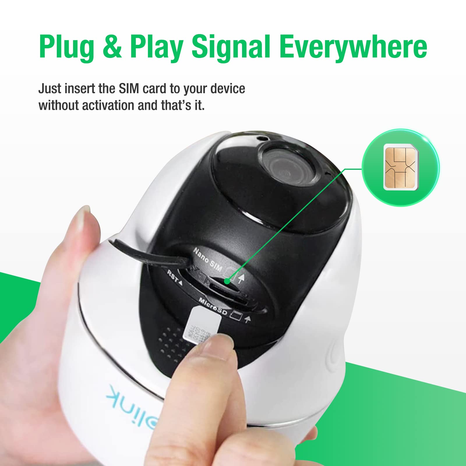 EIOTCLUB Data Only SIM Card Triple Play -6G 90Days- Perfect for 4G Ccellular Security, Solar, and Hunting Trail Cameras and IoT Devices (USA Coverage, 3-in-1 Cut)