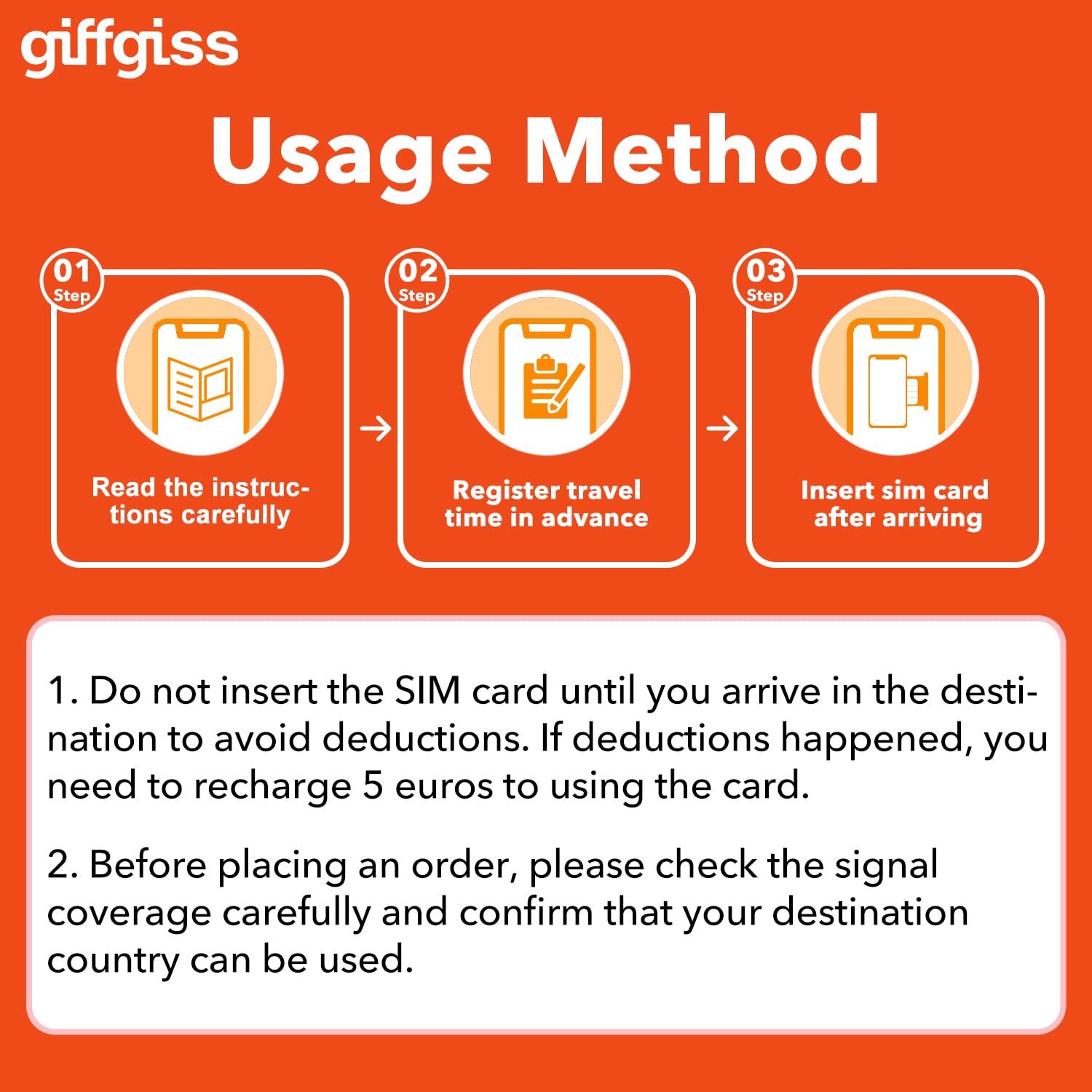 Orange Europe Prepaid SIM Card - 16GB Internet Data in 4G/LTE + 800 Mins Call in Europe, 100GB + 800 Mins Calls in Spain, Europe SIM Card for 28 Days, Supported Hotspot, Standard/Micro/Nano