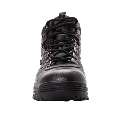 Propét Women's Shield Walker Construction Boot, Bronco Brown, 13 X-Wide