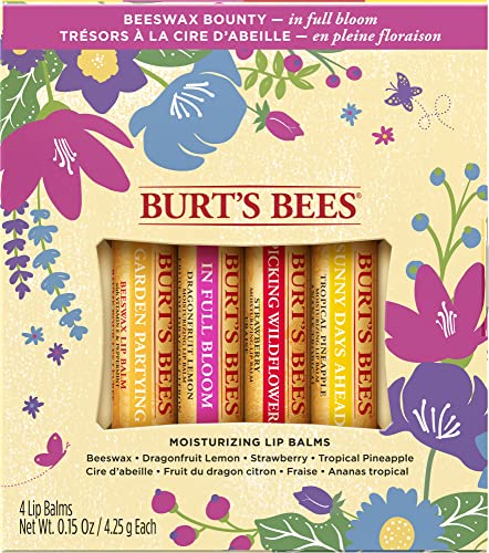 Burts Bees Beeswax Bounty Lip Balm Gift Set, 0.15 OZ