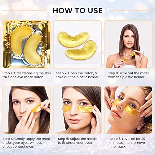 YoucomX Under Eye Patches for Puffy Eyes & Dark Circles 20 Pairs