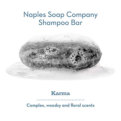 Naples Soap Company, 50-75 Use, Solid Shampoo Bar, Gentle, Eco-Friendly Haircare Helps Ensure Nourished and Healthy Hair, All Hair Types, Karma, 1.75 oz.