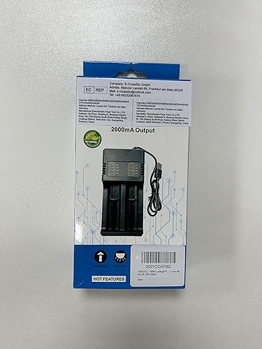 REACELL 18650 Lithium Battery Charger, Univerisal Lithium Charger for 3.7V 18350 26650 22650 21700 16340 14500 36650 Lithium Battery