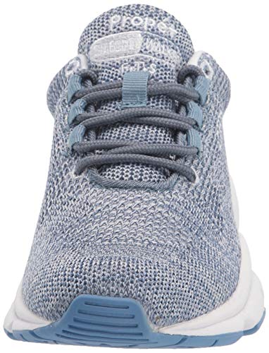 Propét Womens Stability Fly Sneaker, Denim/White, 13 X-Wide US