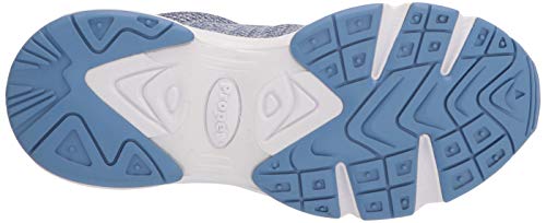 Propét Womens Stability Fly Sneaker, Denim/White, 13 X-Wide US