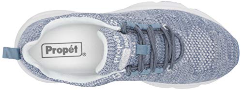 Propét Womens Stability Fly Sneaker, Denim/White, 13 X-Wide US